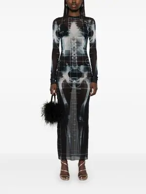 Jean Paul Gaultier Squeletor Maxi Dress