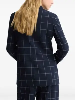 Liu Jo Double-breasted Checked Blazer
