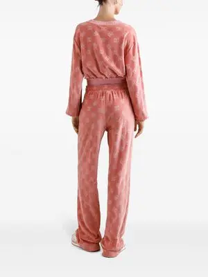 Dolce & Gabbana Monogram-jacquard Cropped Sweatshirt