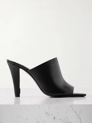 Saint Laurent Jill Leather Mules - Black