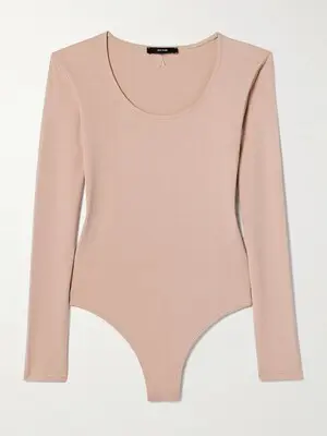 THE PARK Donna Stretch-tencel Lyocell Thong Bodysuit