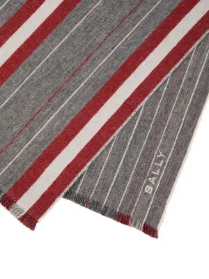 Bally Striped Merino-wool Scarf