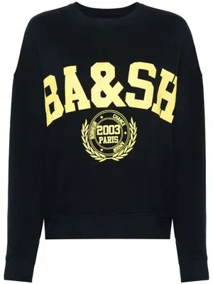 Ba&sh Benjamin Logo-print Sweatshirt - Blue