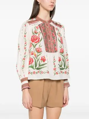 Farm Rio Rainika Blouse - Neutrals