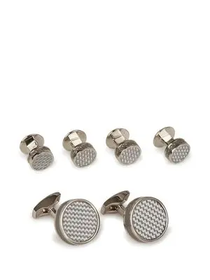 Tateossian Disc Cufflinks - Silver