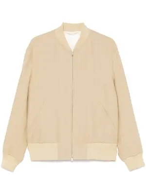 LARDINI Linen Bomber Jacket
