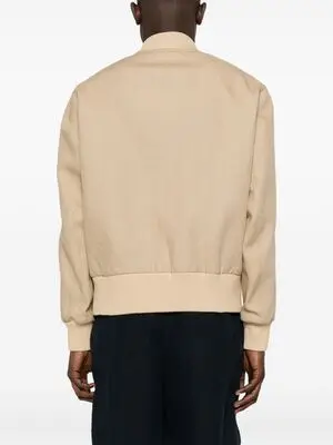 LARDINI Linen Bomber Jacket