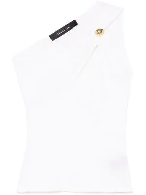 FEDERICA TOSI Federica Tosi Jewel-Detail One-Shoulder Top