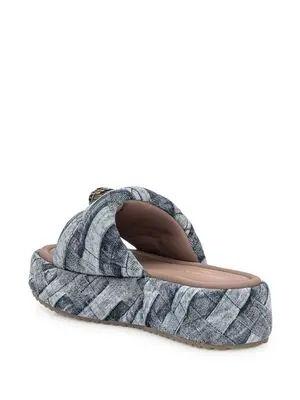 Kurt Geiger Kensington Puff Sandals - Blue