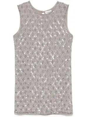 P.a.r.o.s.h Sequined Mini Dress - Neutrals