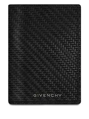 Givenchy Braided-leather Card Holder - Black