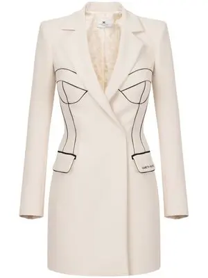 Elisabetta Franchi Blazer Dress - Neutrals