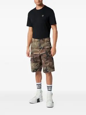 Philipp Plein Stud-embellished Cargo Shorts