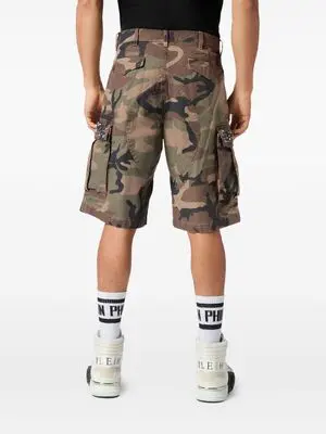 Philipp Plein Stud-embellished Cargo Shorts