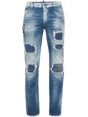 Philipp Plein Embellished Jeans For Men