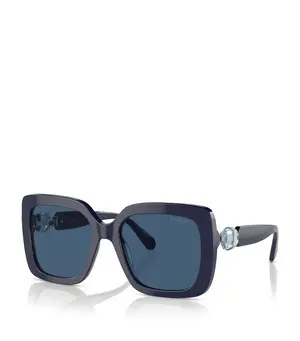 SWAROVSKI Acetate Sk6001 Sunglasses - Blue