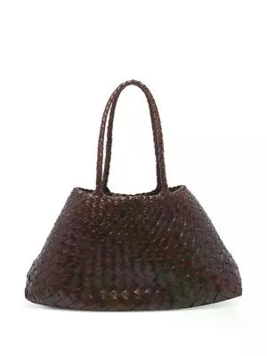 Dragon Diffusion Santa Croce Woven Leather Tote Bag - Brown