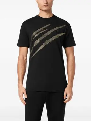 PLEIN SPORT Scratch-print T-shirt