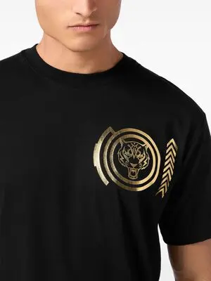 PLEIN SPORT Tiger-print T-shirt - Black