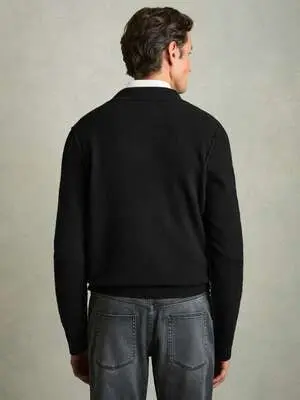 REISS Flinch Wool Knitted Jacket