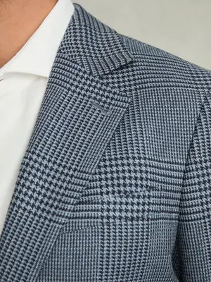 REISS Gould Regular-fit Single-breasted Check Blazer