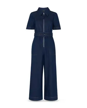 Whistles Belted Jumpsuit - Denim