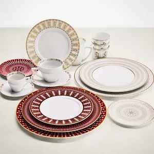 THE MARTHA, BY BACCARAT Arcadia Dinner Plates, Set Of 2 - Gold