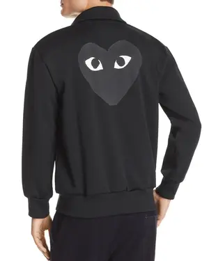 Play Comme Des Garcon Heart Applique Track Jacket