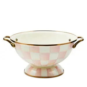 MACKENZIE-CHILDS Rosy Check Almost Everything Bowl