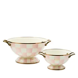 MACKENZIE-CHILDS Rosy Check Almost Everything Bowl