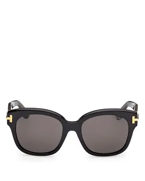 TOM FORD Square Sunglasses - Black/smoke