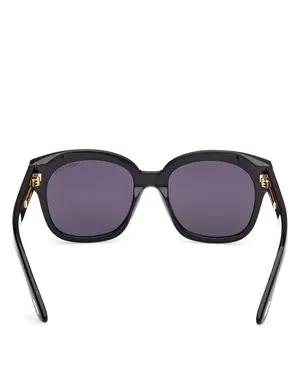 TOM FORD Square Sunglasses - Black/smoke