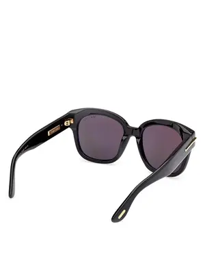 TOM FORD Square Sunglasses - Black/smoke