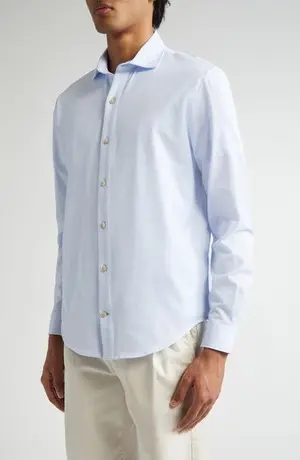 Eleventy Dandy Cotton Button-up Shirt