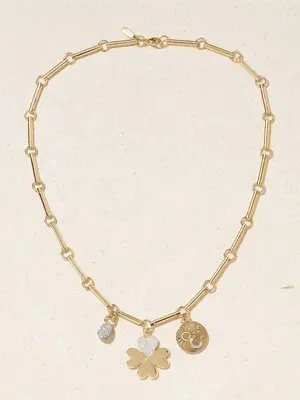 FOUNDRAE True Love & Balance 18-karat Diamond Necklace - Gold