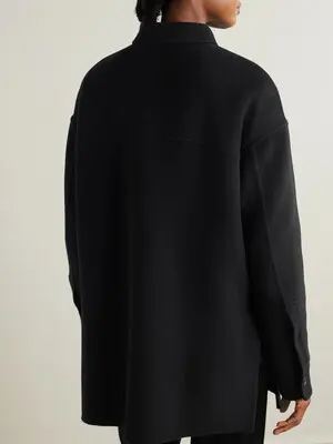 Another Tomorrow Wool Shirt Jacket