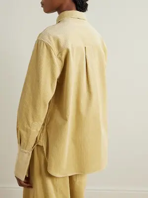 Another Tomorrow Organic Cotton Corduroy Shirt