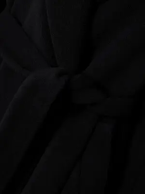 Another Tomorrow Belted Double-breasted Wool Coat