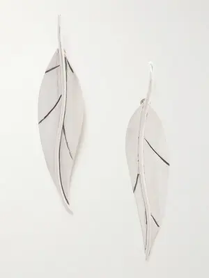 SOPHIE BUHAI Leaf Dangle Earrings - Silver