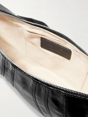 LEMAIRE Croissant Small Coated-canvas Shoulder Bag - Black
