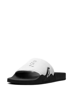 Raf Simons Astra Logo-embellished Slides - White