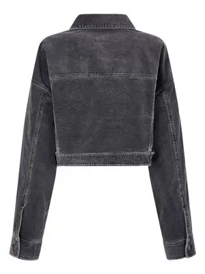 STUDIO TOMBOY Corduroy Cropped Jacket - Grey
