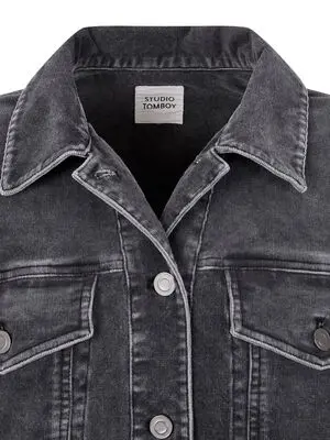 STUDIO TOMBOY Corduroy Cropped Jacket - Grey