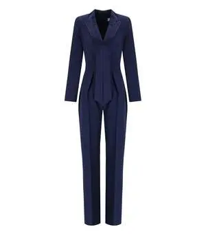 Elisabetta Franchi Oltremare Smoking Jumpsuit - Blue