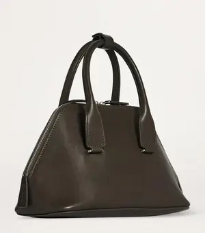 THE ROW Mini Devon Leather Top-handle Bag