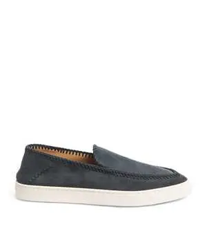 Giorgio Armani Suede Loafers - Blue