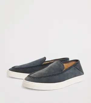 Giorgio Armani Suede Loafers - Blue