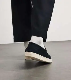 Giorgio Armani Suede Loafers - Blue