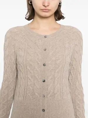 N.peal Myla Cable Knit Cardigan