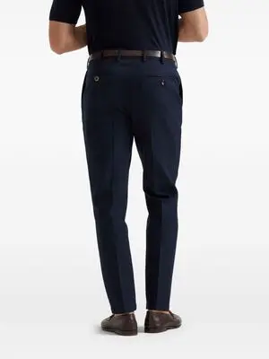 Brunello Cucinelli Gabardine-weave Trousers - Blue